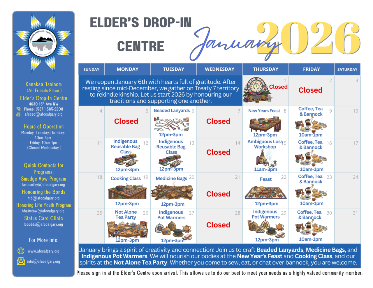 AFCC Calendars: Events & Programs